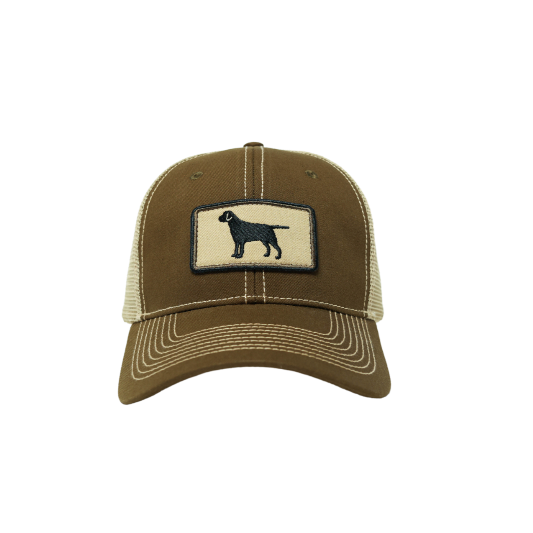 Black Lab Trucker Hat Olive – Southern Hooker